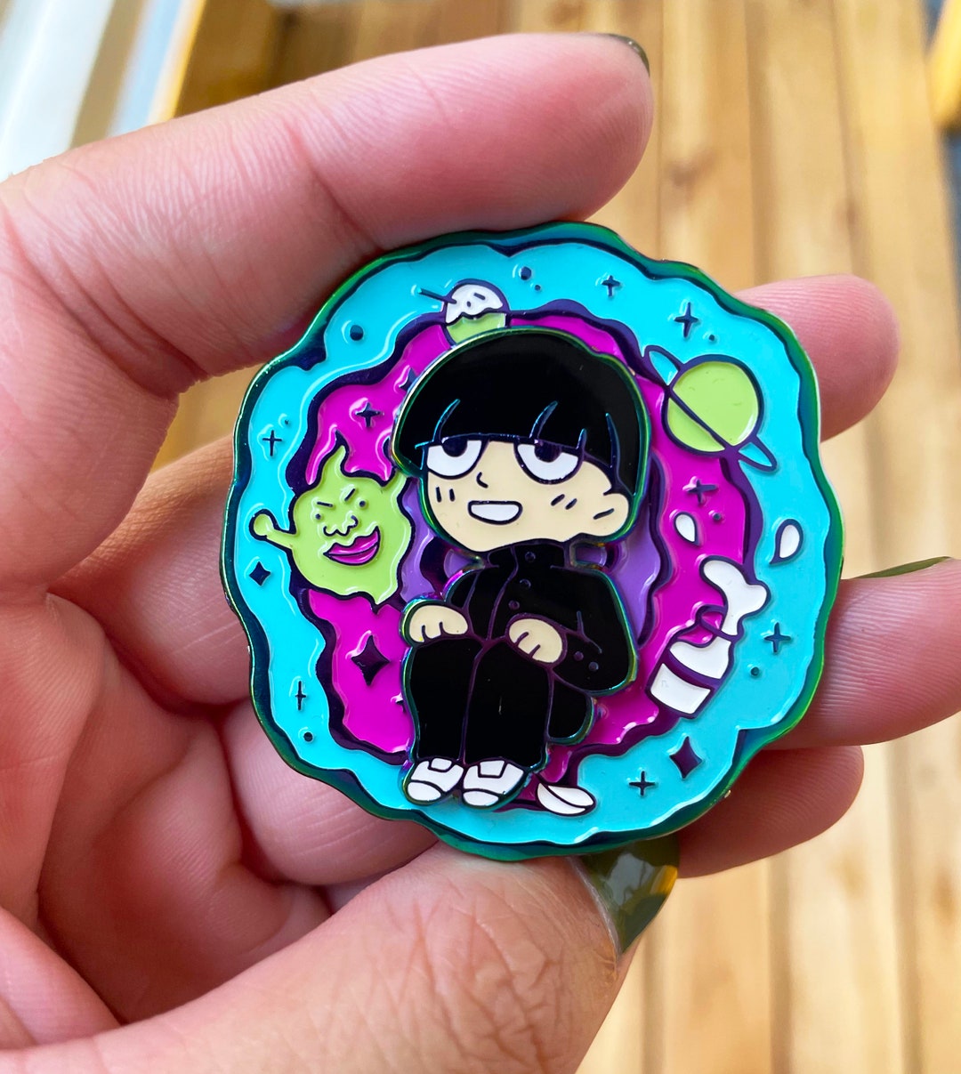 Mob Psycho 100 Spinning Mob Pin - Etsy