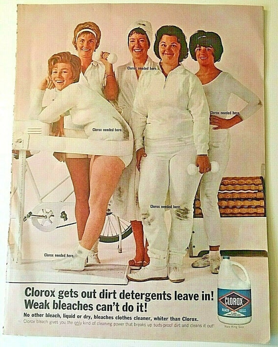 Vintage Ad Print Clorox Bleach 1965 9.5 X 12.25 | Etsy