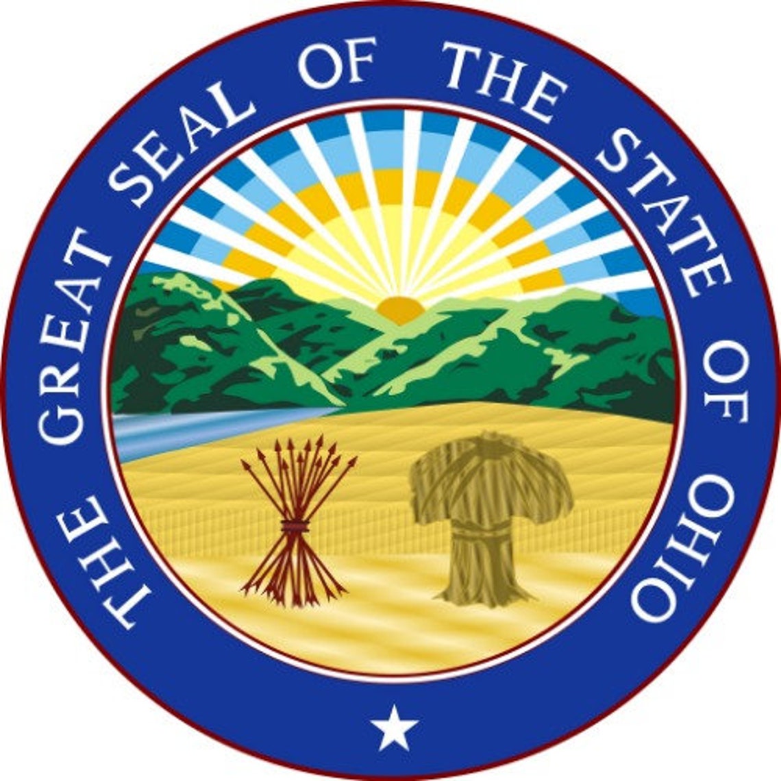 STATE OF OHIO Seal Glossy Poster Picture Banner Print Photo - Etsy