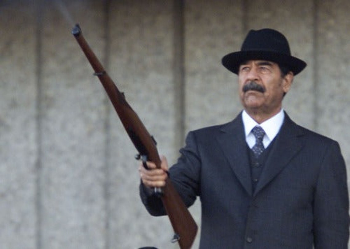 SADDAM HUSSEIN GLOSSY Poster Picture Photo Banner Tikrit Iraq Baghdad ...