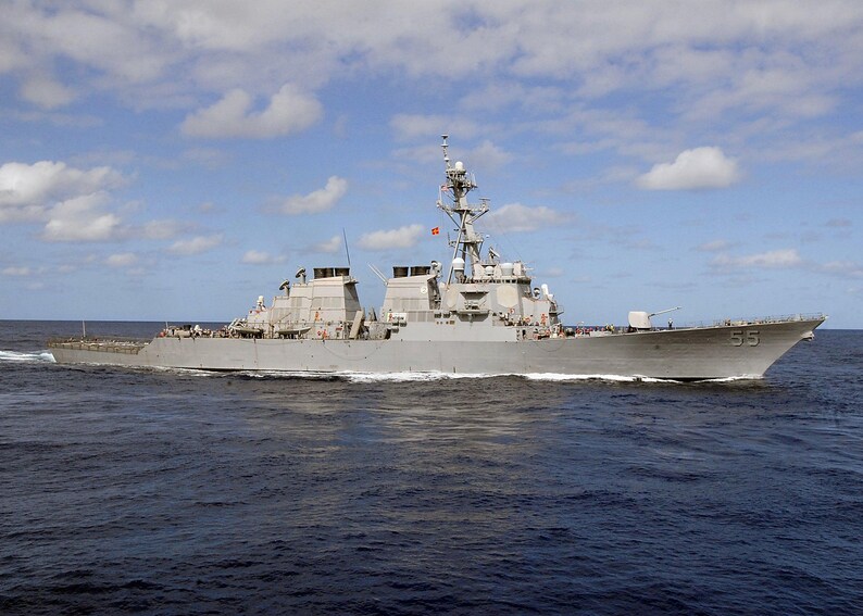 Uss Stout Arleigh Burke Destroyer Class Navy Ship Glossy Poster Picture ...
