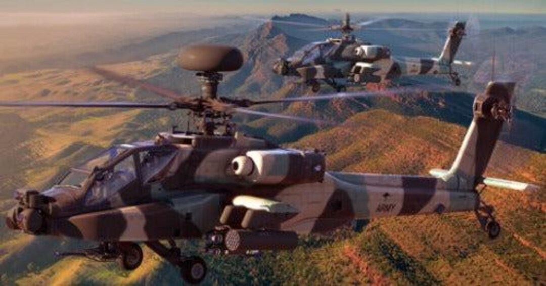 Apache Army Helicopter Glossy Poster Picture Banner Print Photo Boeing ...