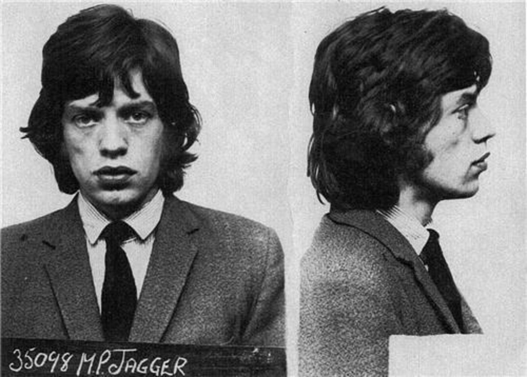 Mick Jagger Police Photo Glossy Poster Picture Photo Booking Photo ...