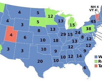 Election Map Poster - Etsy