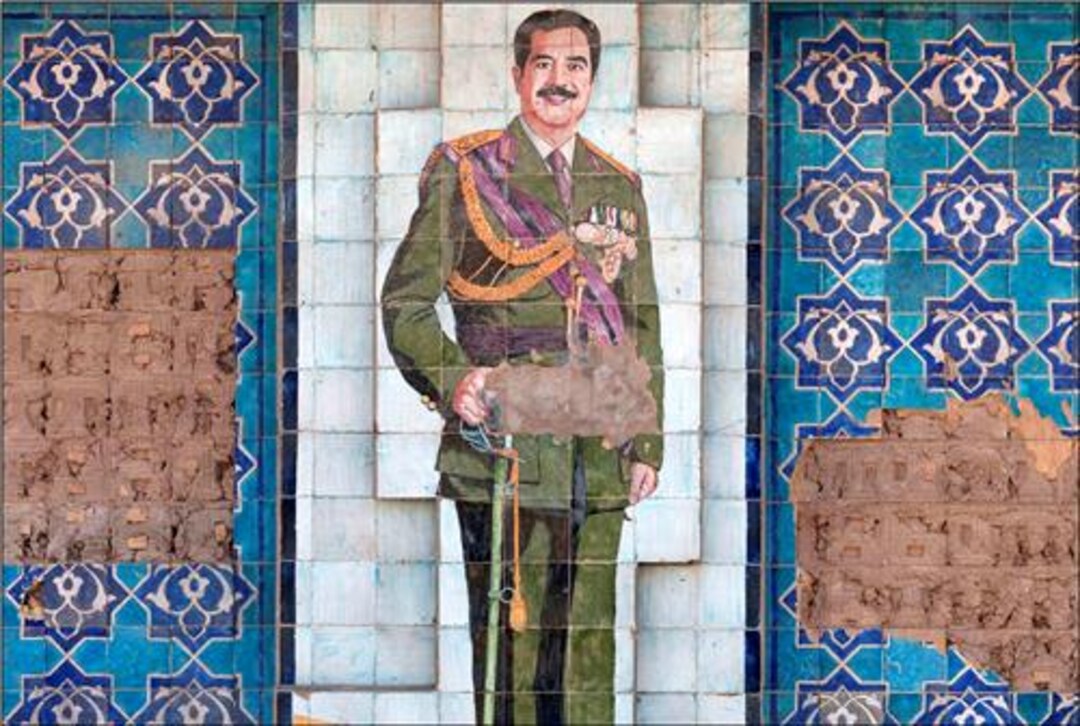 Saddam Hussein Iraqi Mural Glossy Poster Picture Photo Baghdad ...