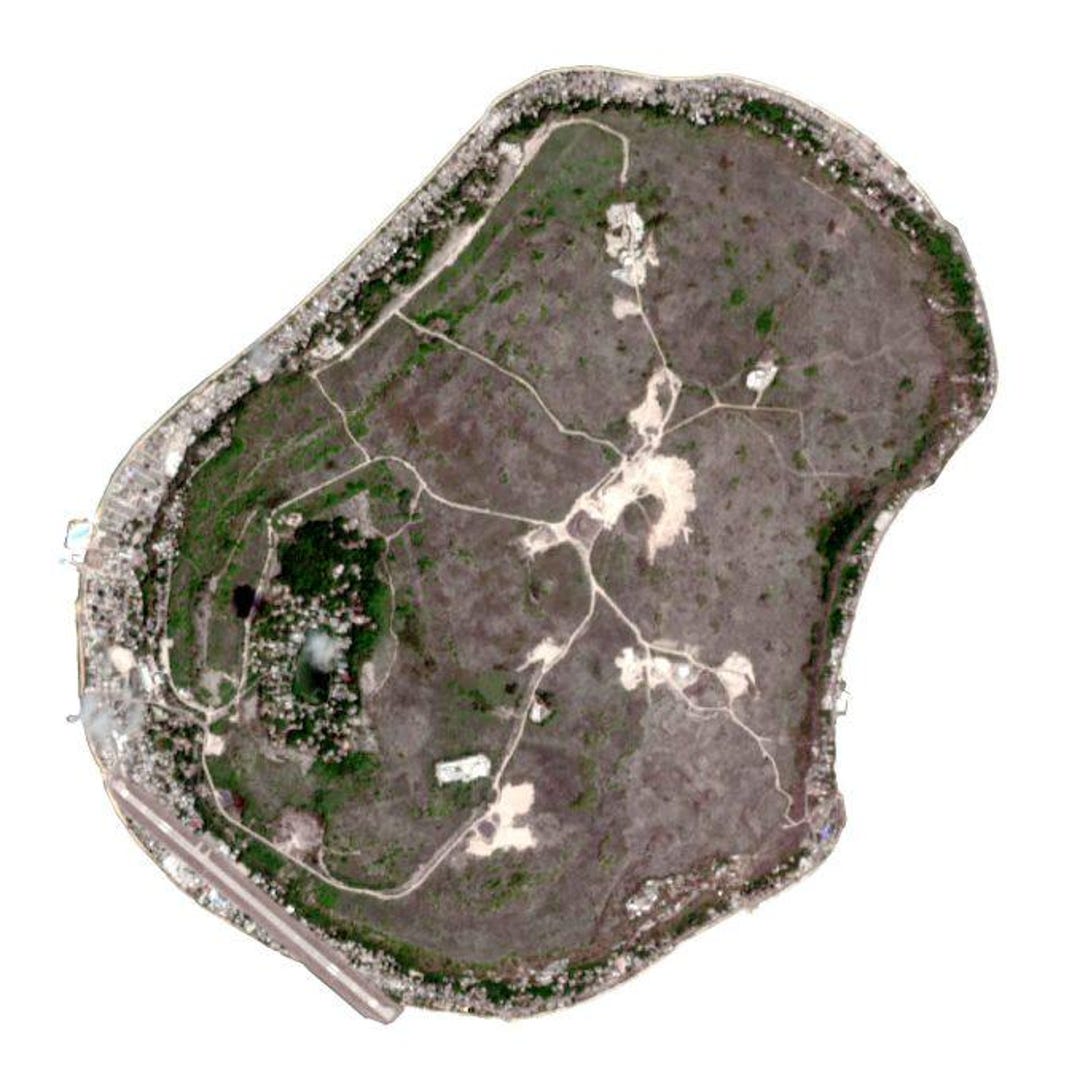 Naru Satellite Map Glossy Poster Picture Photo Print Banner ...