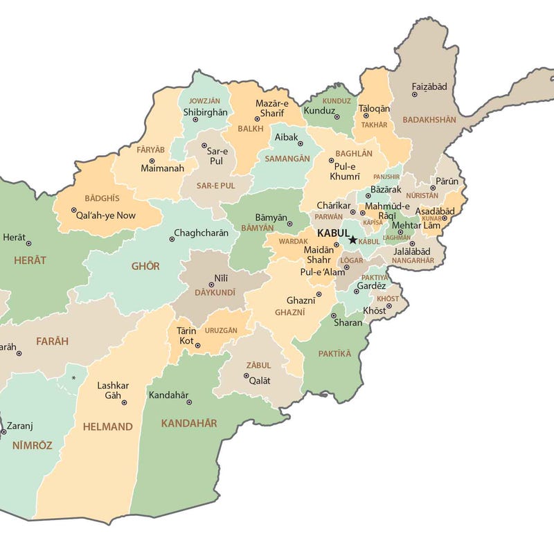 Population Map of Afghanistan 2025 Map - Etsy Australia