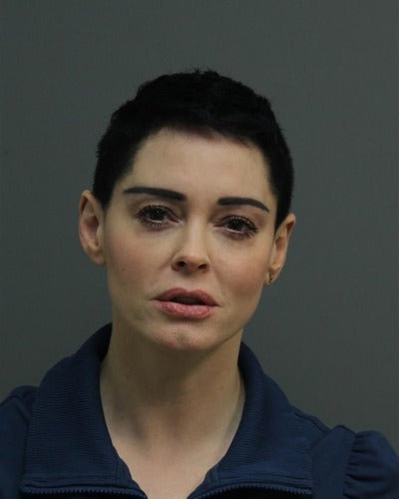 ROSE MCGOWAN MUGSHOT Glossy Poster Picture Photo Print Arrest - Etsy