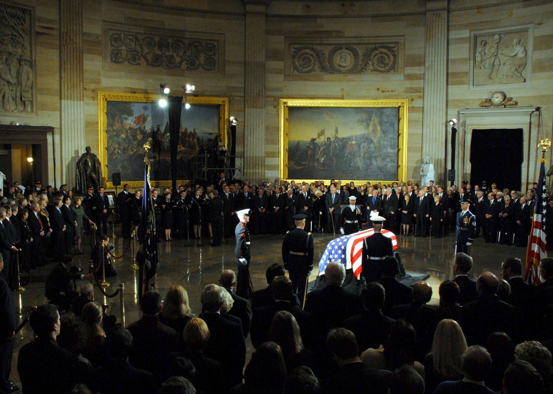 Gerald Ford Casket Rotunda Glossy Poster Picture Photo Print Banner ...