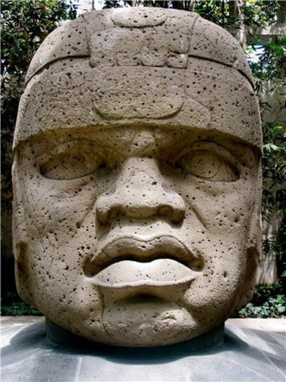 OLMEC HEAD GLOSSY Poster Picture Photo Colossal Stone Monument - Etsy