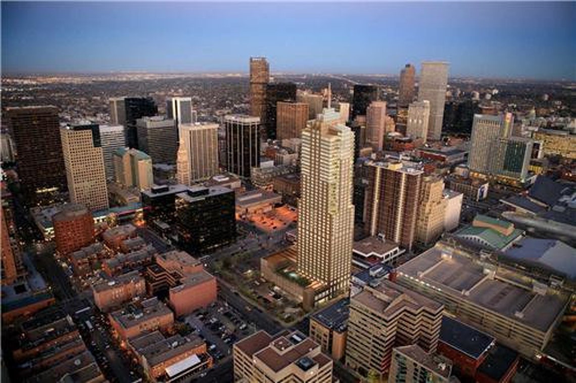 DENVER SKYLINE GLOSSY Poster Picture Photo Colorado Broncos - Etsy