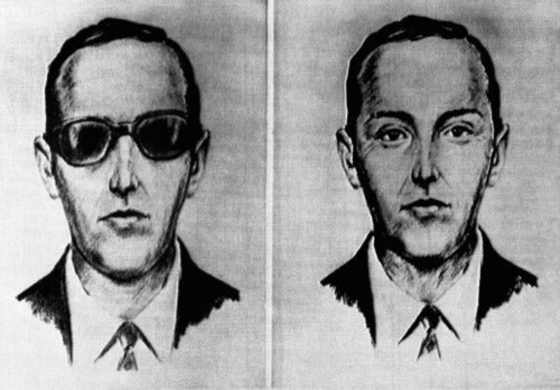 DB COOPER HIJACKING Mugshot Drawing Glossy Poster Picture - Etsy