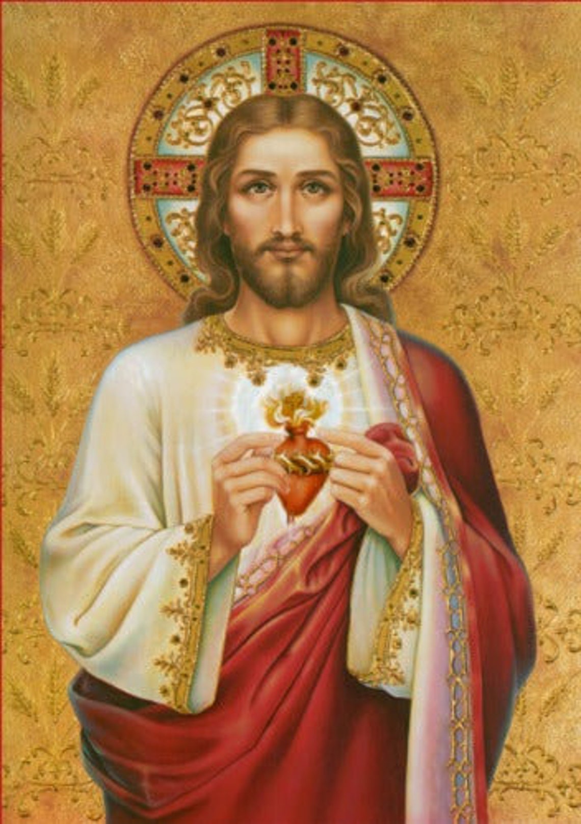 BEAUTIFUL JESUS CHRIST Portrait Glossy Poster Picture Banner - Etsy