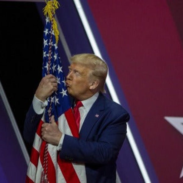 Trump Hugging Flag - Etsy