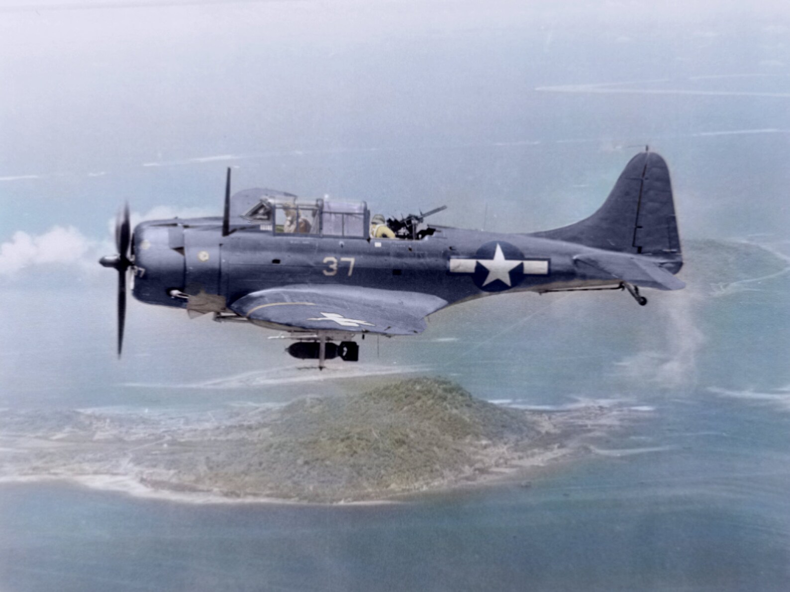 DOUGLAS SBD DAUNTLESS Plane Bomber Glossy Poster Picture Photo - Etsy