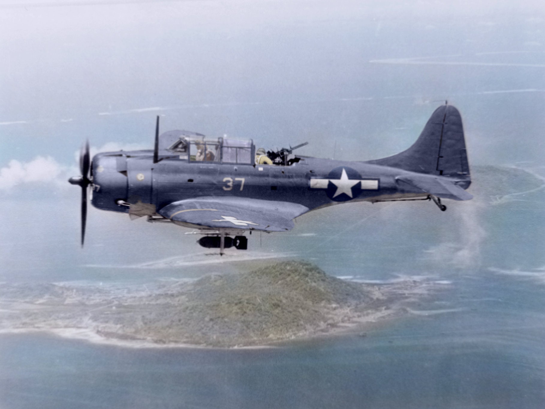 DOUGLAS SBD DAUNTLESS Plane Bomber Glossy Poster Picture Photo - Etsy