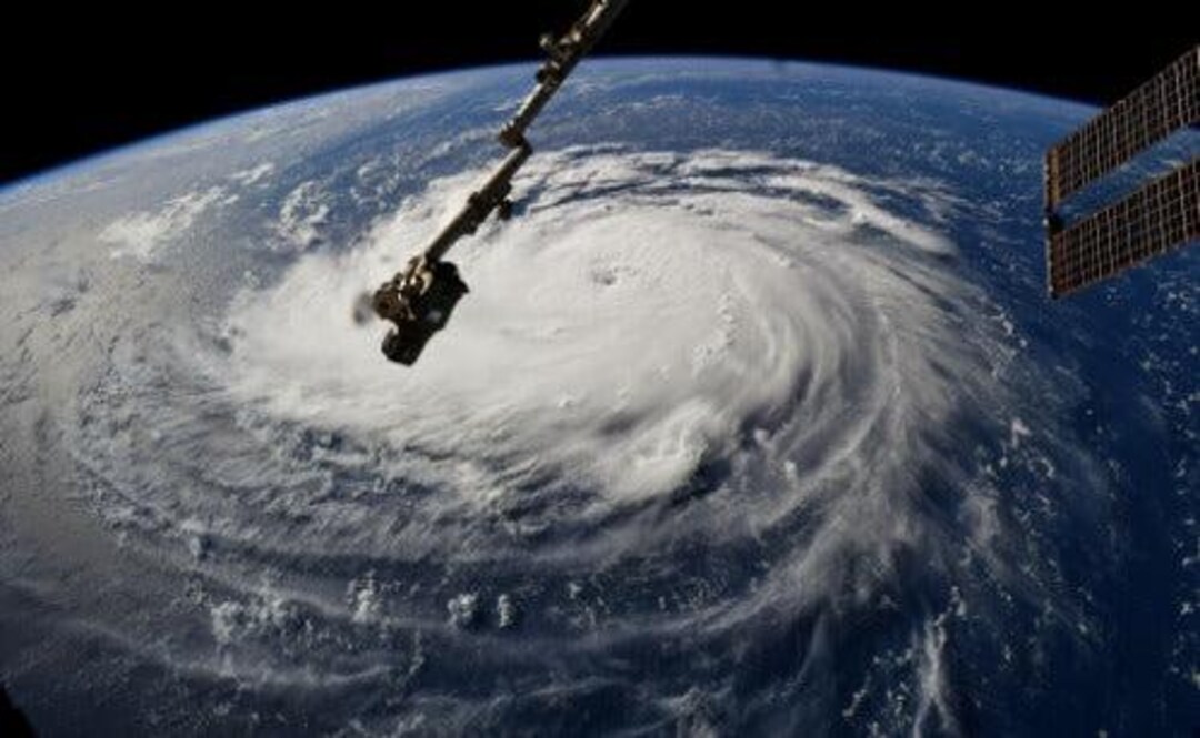 Hurricane From Space Station Glossy Poster Picture Photo Banner Print ...