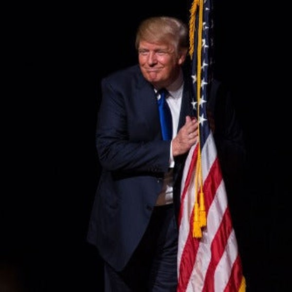 Trump Hugging Flag - Etsy