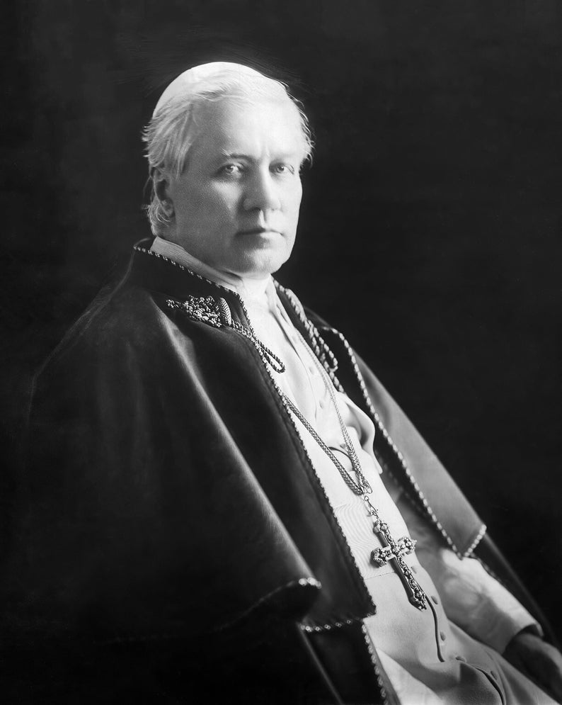 POPE PIUS X GLOSSY Poster Picture Photo Print Banner Riese Pio - Etsy