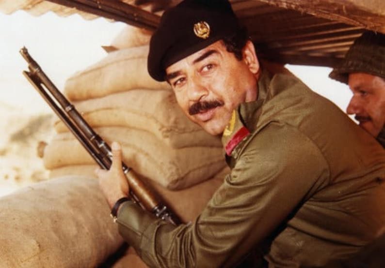 SADDAM HUSSEIN GLOSSY Poster Picture Photo Banner Tikrit Iraq Baghdad ...