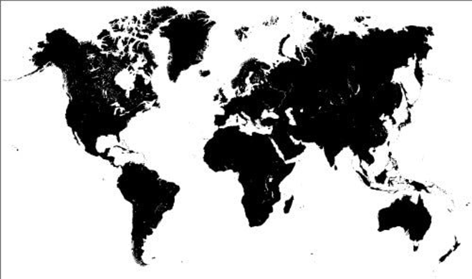 COOL VECTOR WORLD Map Glossy Poster Picture Photo Country Blank ...