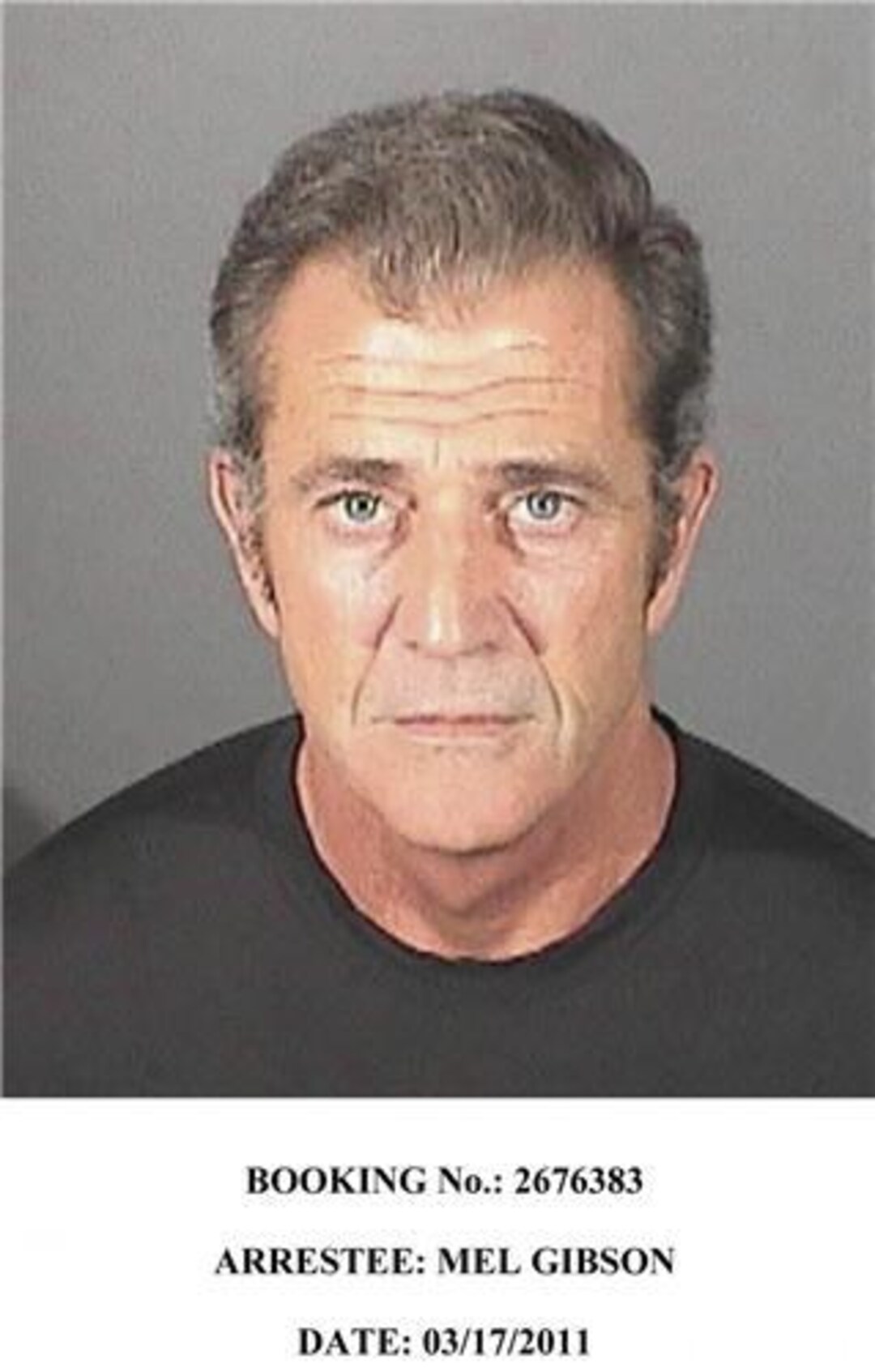 Mel Gibson Police Photo Glossy Poster Picture Photo Booking Photo ...