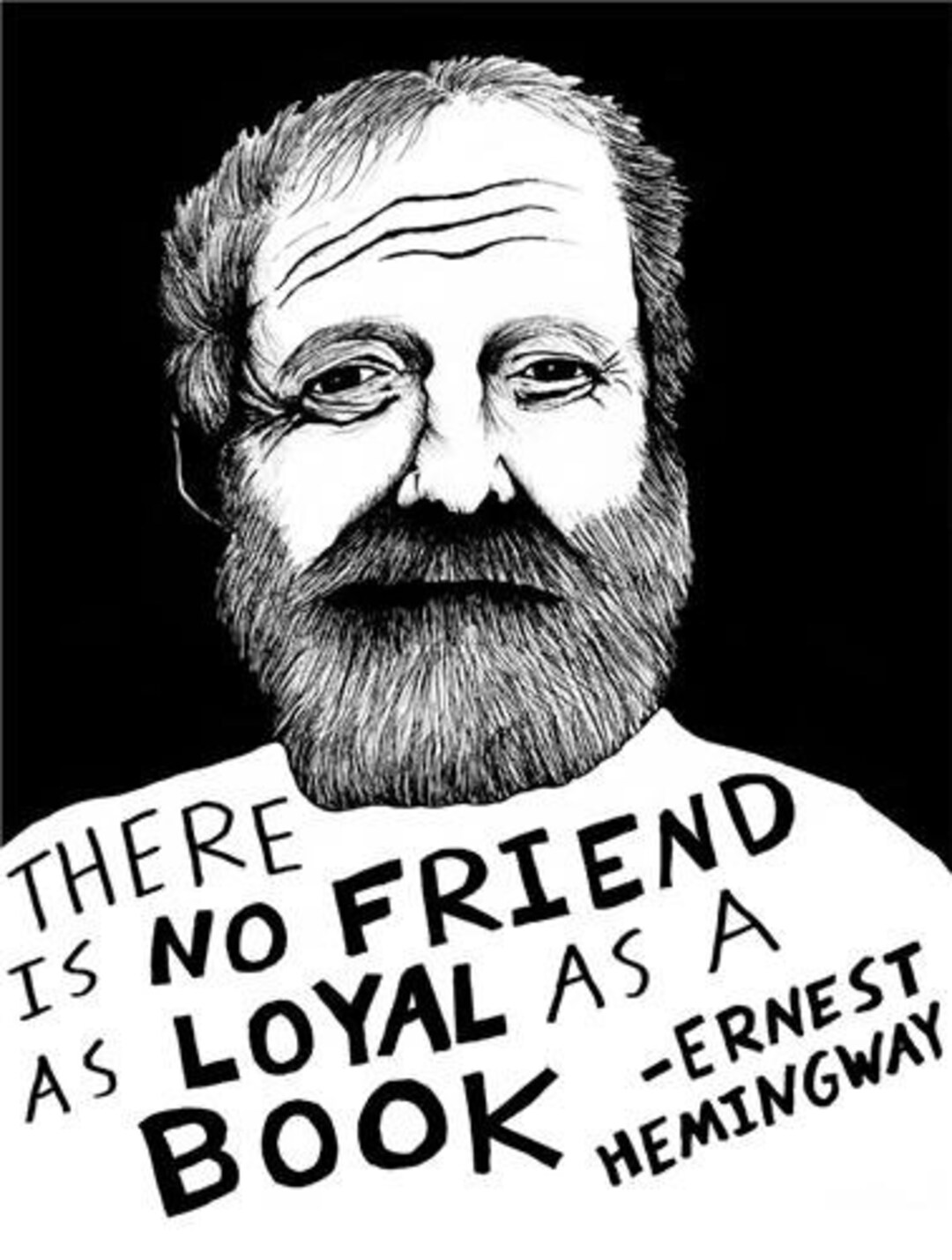 ERNEST HEMINGWAY FRIENDS & Books Glossy Poster Picture Photo Whom Bell ...