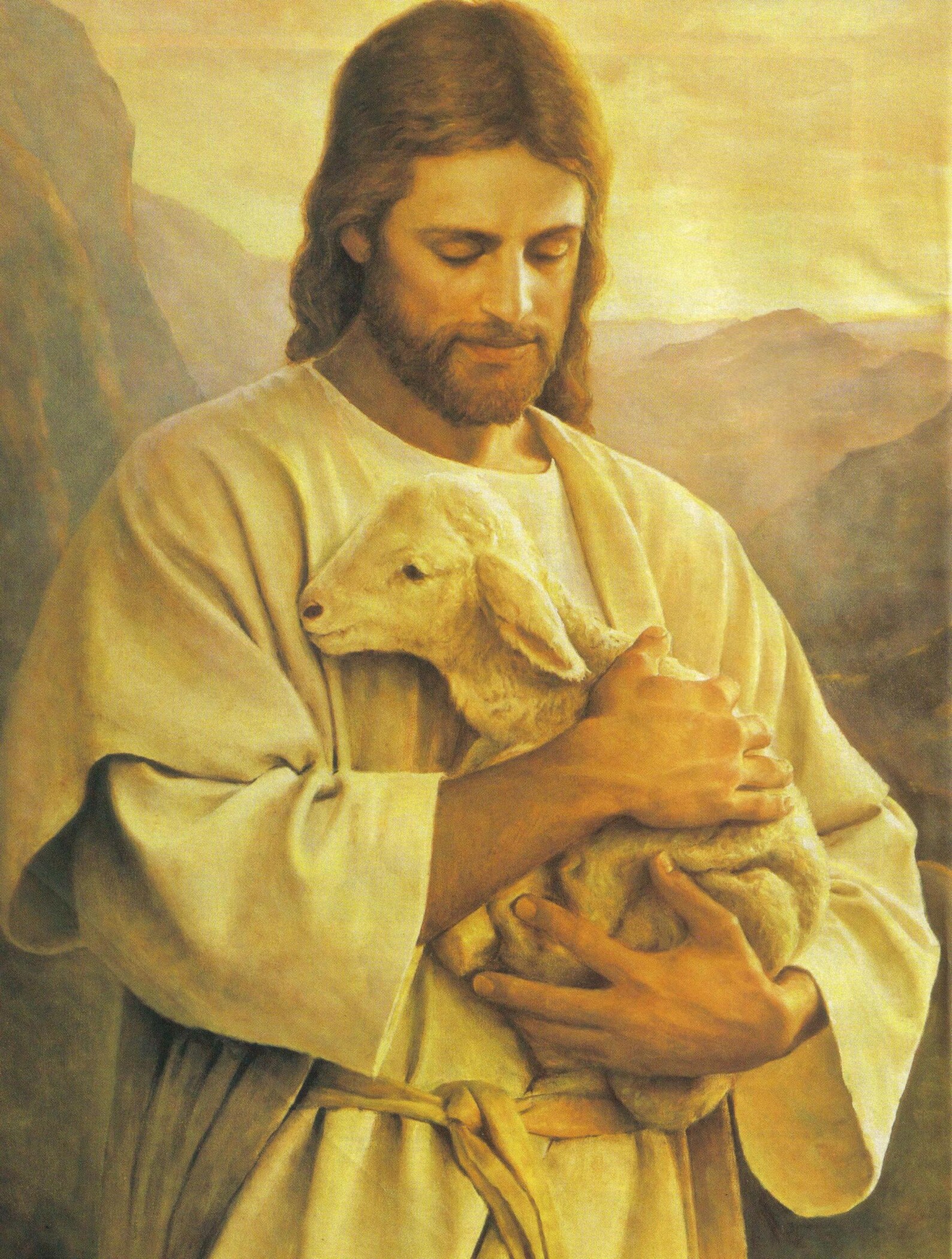 Beautiful Jesus Christ Portrait Glossy Poster Picture Photo Lord God ...