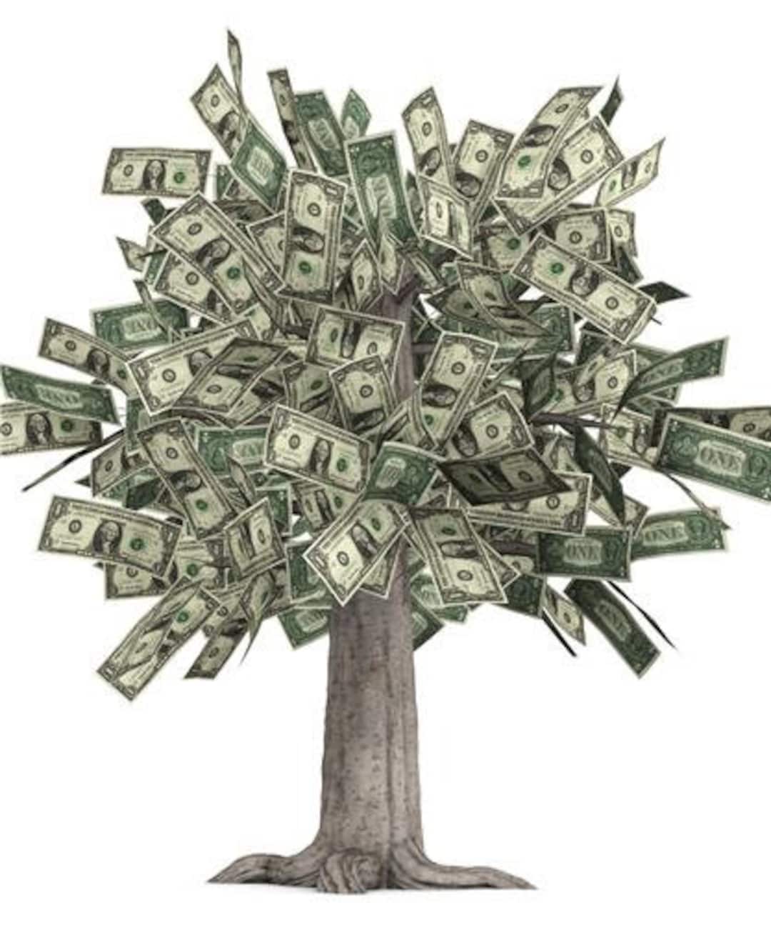 MONEY TREE GLOSSY Poster Picture Photo Grows Dollars Bills Currency ...