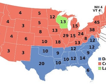 Election Map Poster - Etsy