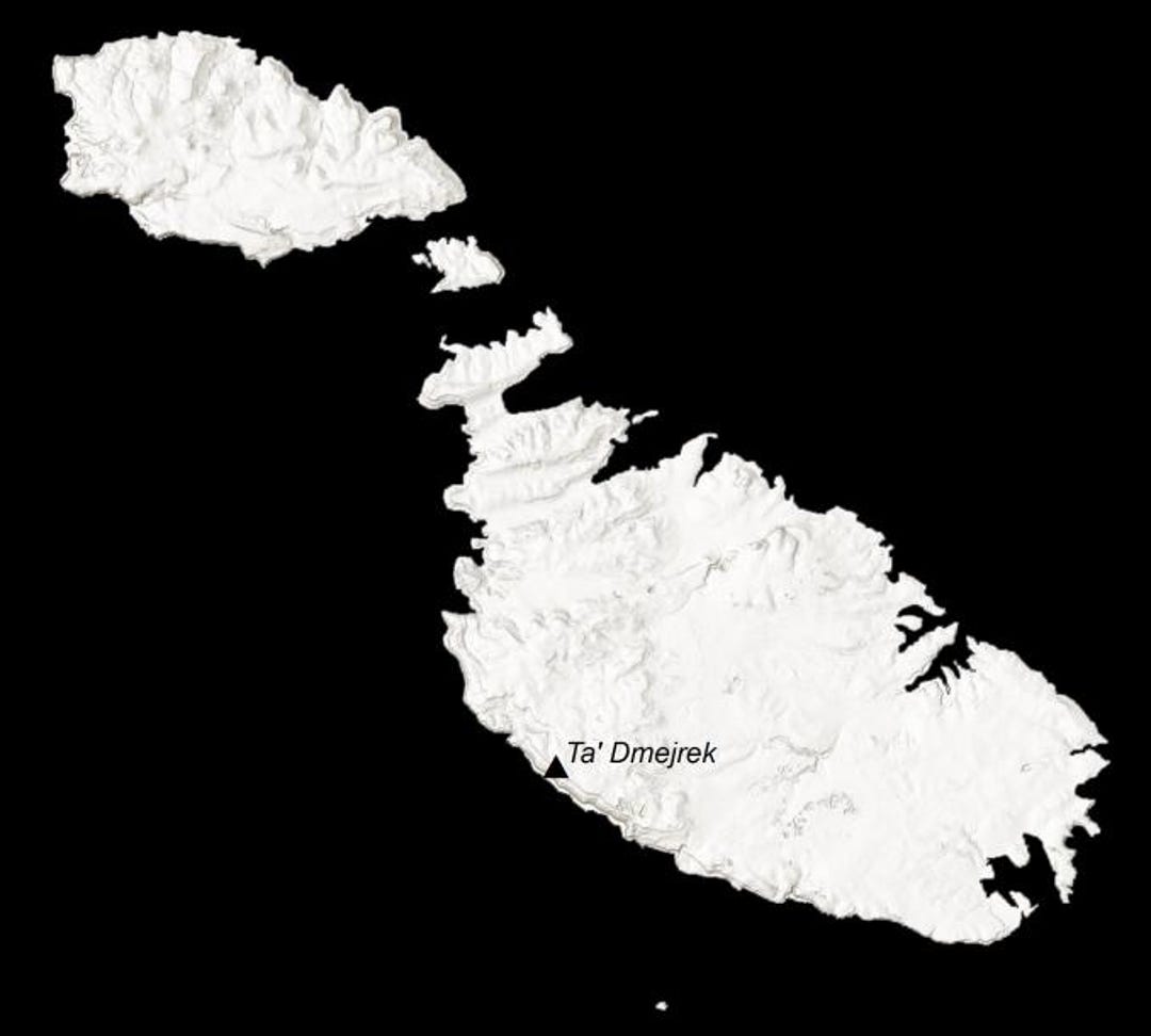 Malta Elevation Map Glossy Poster Picture Photo Print Banner ...