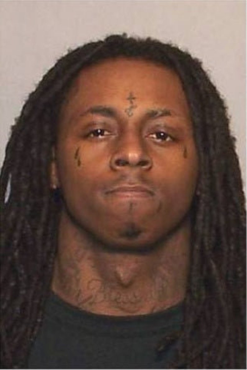 LIL WAYNE MUG Shot Glossy Poster Picture Photo Mugshot Weezy Tunechi ...