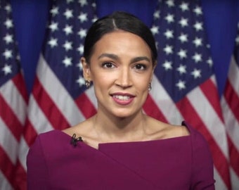 ALEXANDRIA OCASIO CORTEZ Glossy Poster Picture Photo Banner New York ...