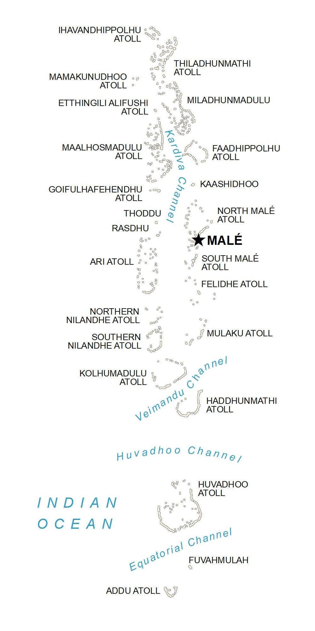 Maldives Map Glossy Poster Picture Photo Print Banner ...