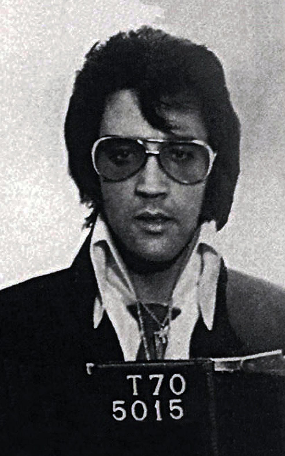 ELVIS PRESLEY MUGSHOT Poster Picture Glossy Banner Print Photo Rock ...