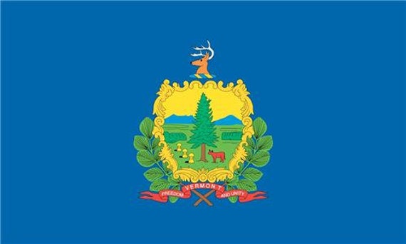 VERMONT STATE FLAG Glossy Poster Picture Photo Montpelier - Etsy