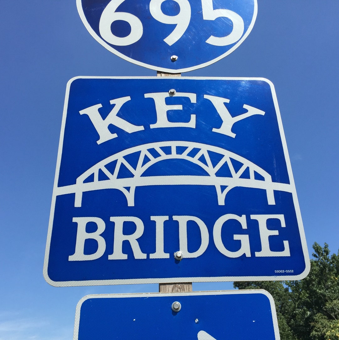 Baltimore Key Bridge Sign Glossy Poster Picture Photo Banner Print - Etsy