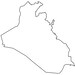 Iraq Blank Outline Map Glossy Poster Picture Photo Print Banner ...