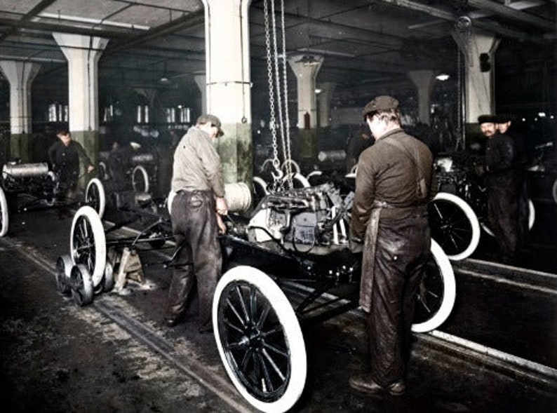 FORD ASSEMBLY LINE Glossy Poster Picture Photo Banner Cars - Etsy