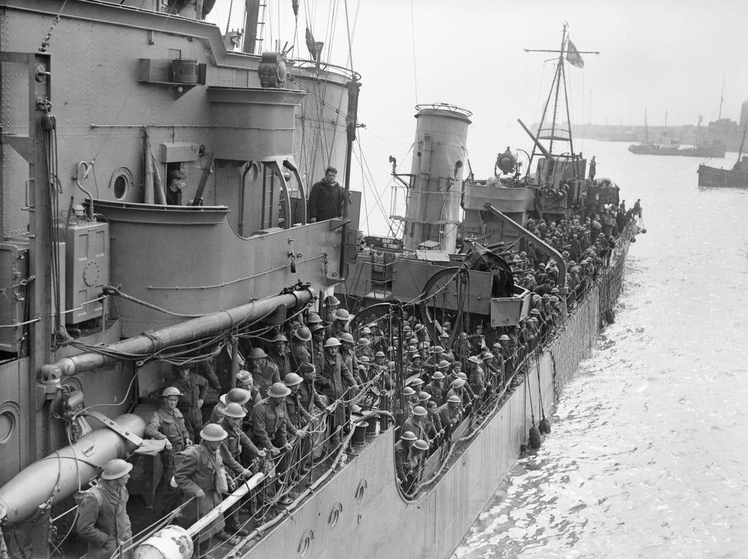 Dunkirk Evacuation Soldiers Ship Glossy Poster Picture Photo Print ...