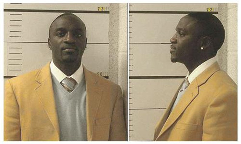 AKON MUG SHOT Glossy Poster Picture Photo Mugshot Konvict - Etsy