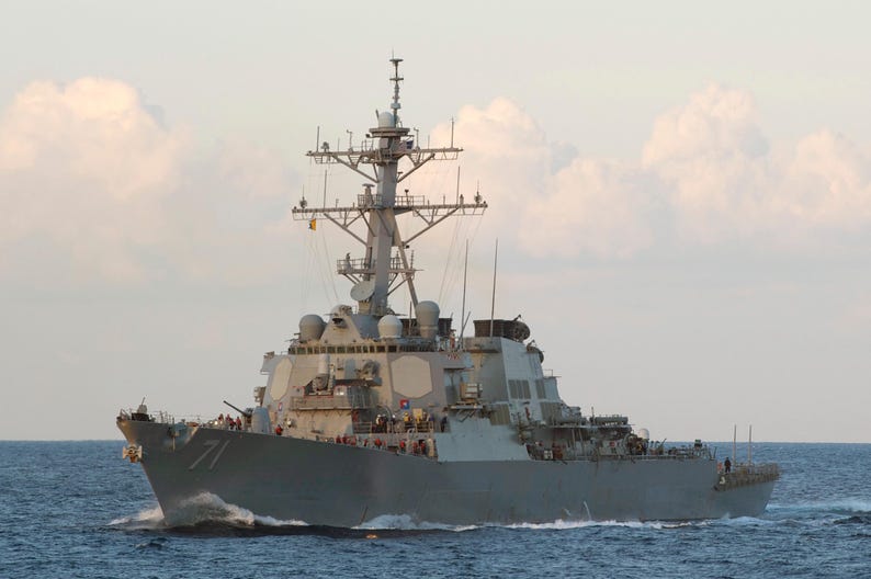 Uss Ross Ddg-71 Arleigh Burke Class Navy Ship Glossy Poster Picture ...