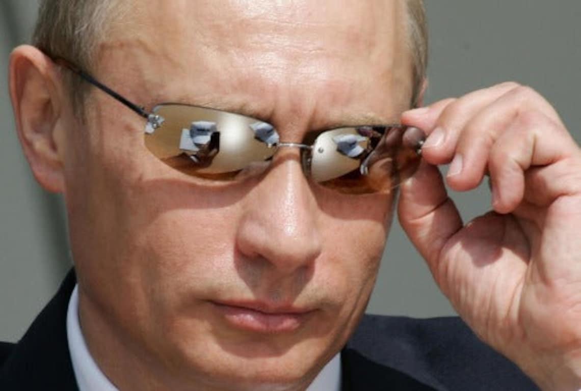 VLADIMIR PUTIN WEARING Sunglasses Poster Picture Banner Print - Etsy
