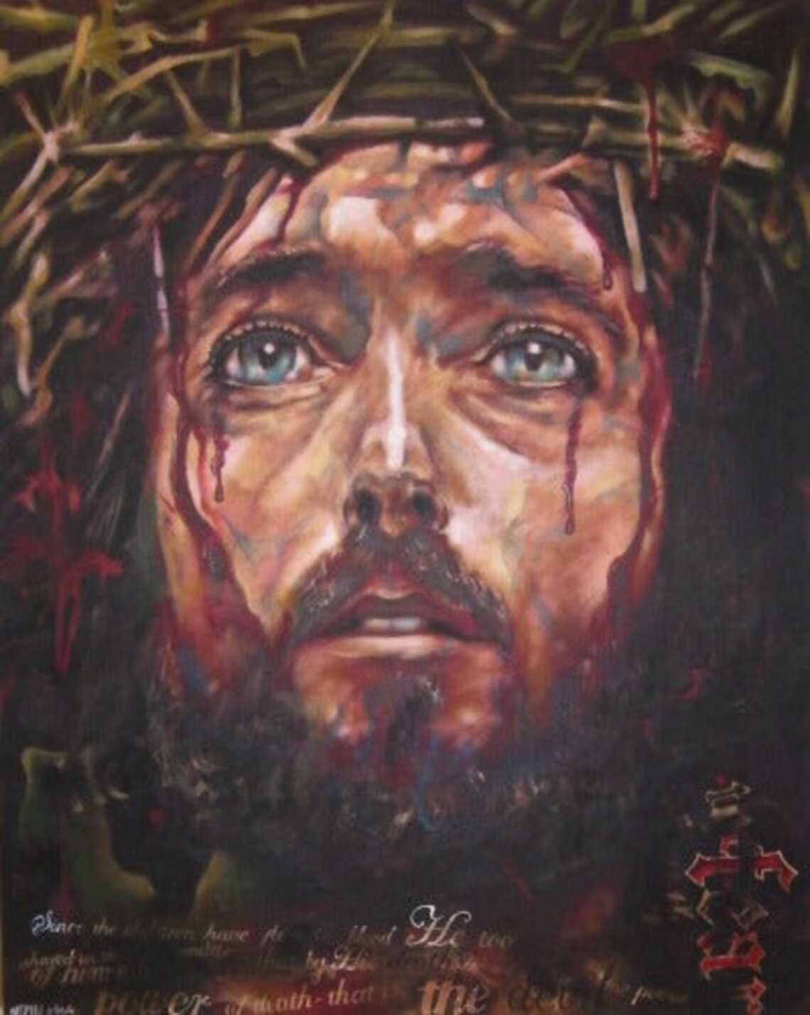 BEAUTIFUL JESUS CHRIST Portrait Glossy Poster Picture Photo Lord God ...