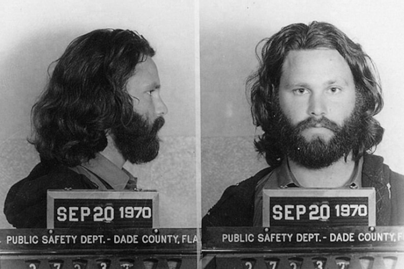 Jim Morrison Booking Photo Glossy Poster Picture Photo Print Doors ...