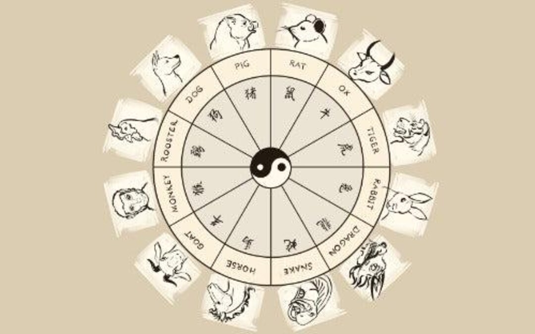 Zodiac Wheel Years Glossy Poster Picture Photo Banner Symbols Signs ...