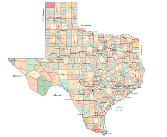 Mapa Del Condado De Roberts, Texas
