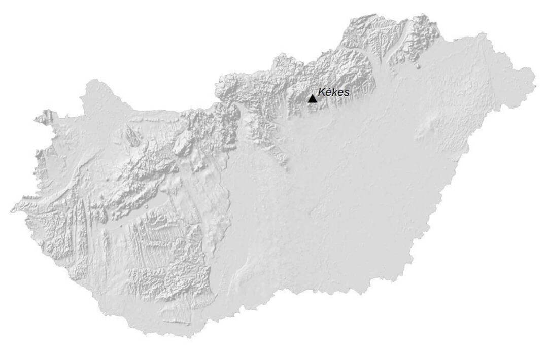 Hungary Elevation Map Glossy Poster Picture Photo Print Banner ...