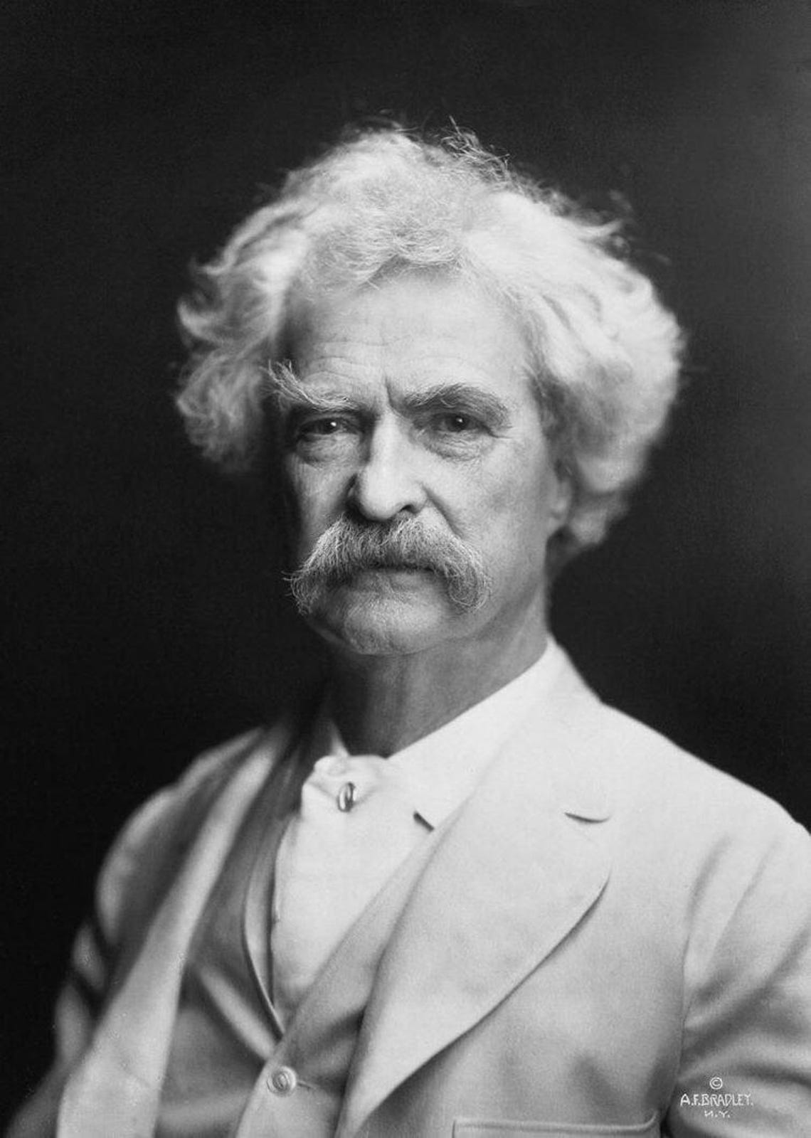 Mark Twain 1907 Samuel Clemens Glossy Poster Picture Photo Print Banner ...