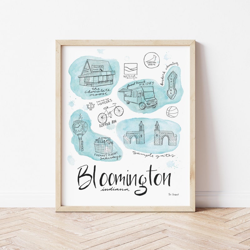 Bloomington Poster - Etsy